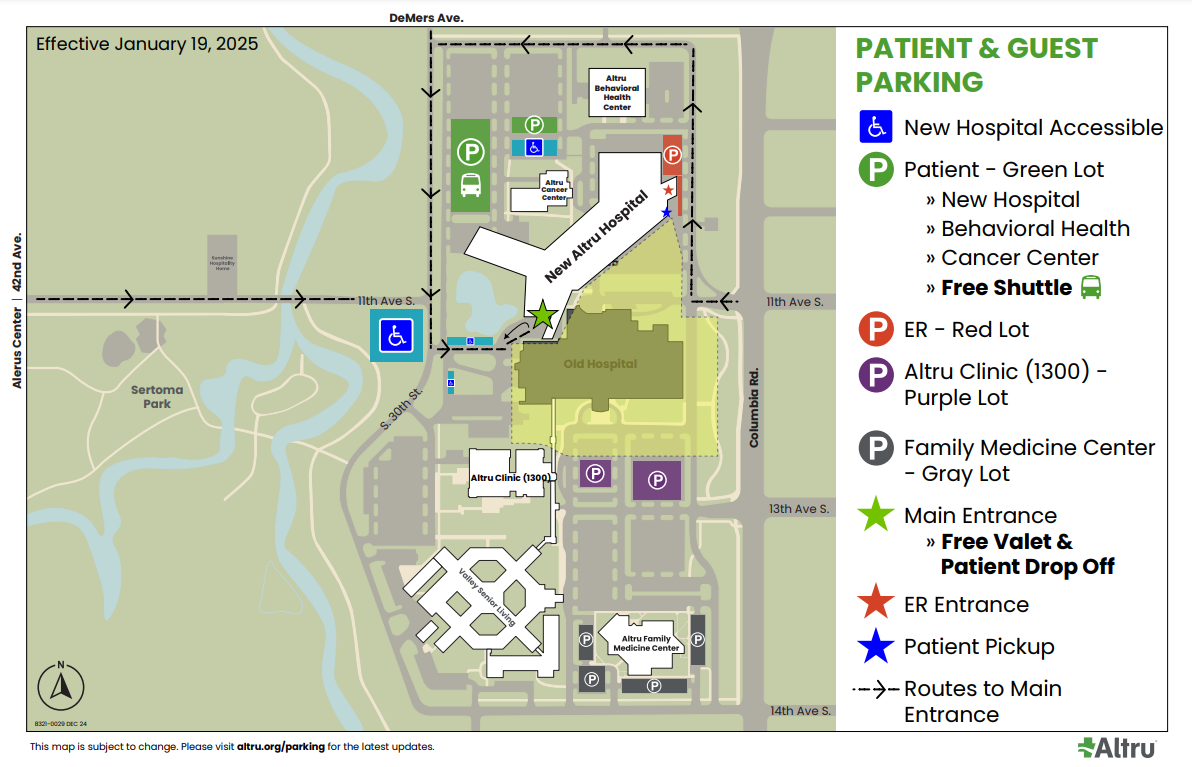 Free Valet and Accessible Parking Now Available at Altru Hospital | Altru Health System